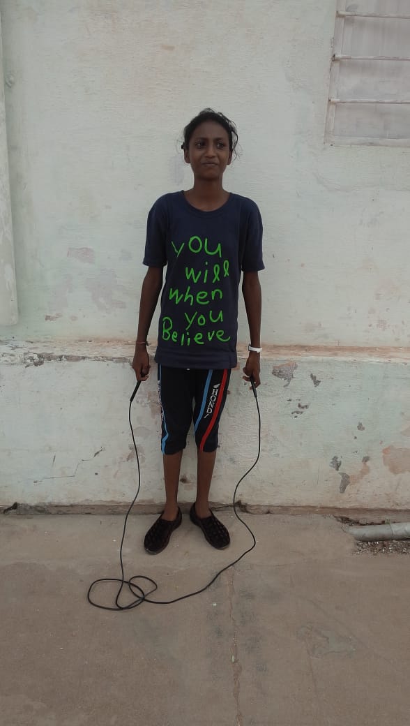 P. Sindhu (7th Class) to participate in State Level Skipping ...